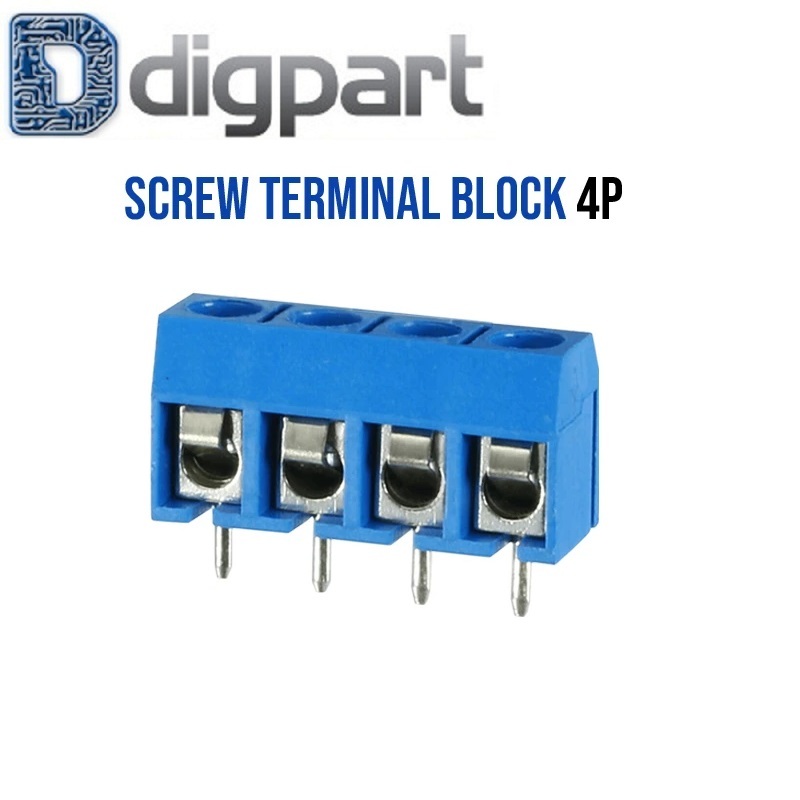 KF301-4P 4 Pin Screw Terminal Block Connector 5.08mm | Shopee Philippines