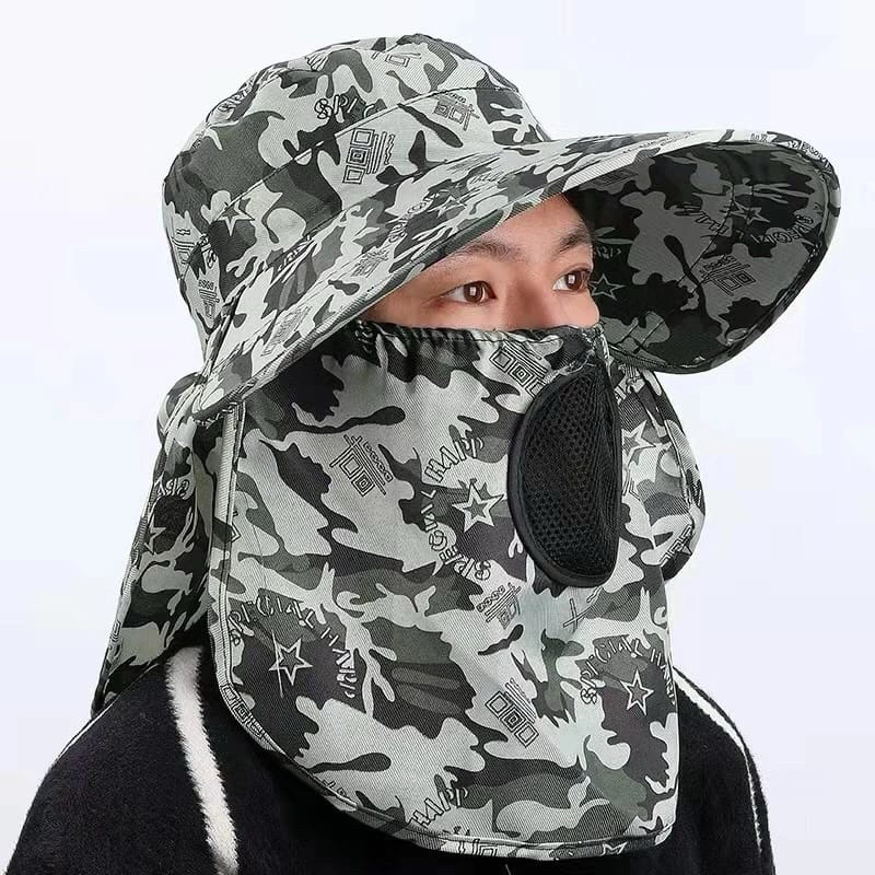 Anti-uv LORENG Folding Visor Hat - Gardening Veil Hat - Beach Hat ...