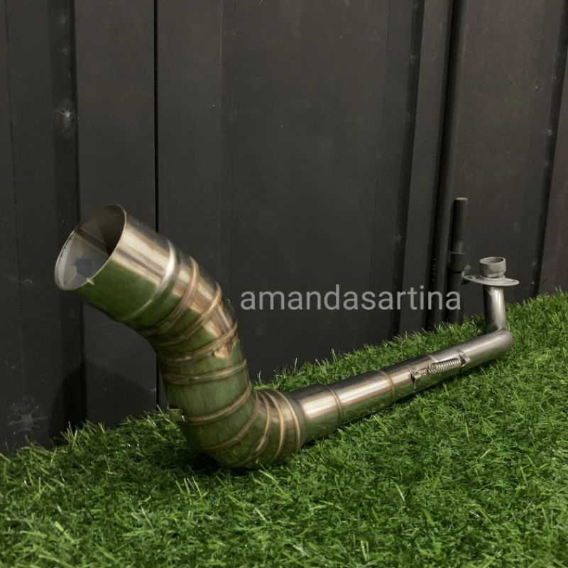 Highmount power rangers pipe Big elbow 51mm For xrm 125 fury 125 wave ...