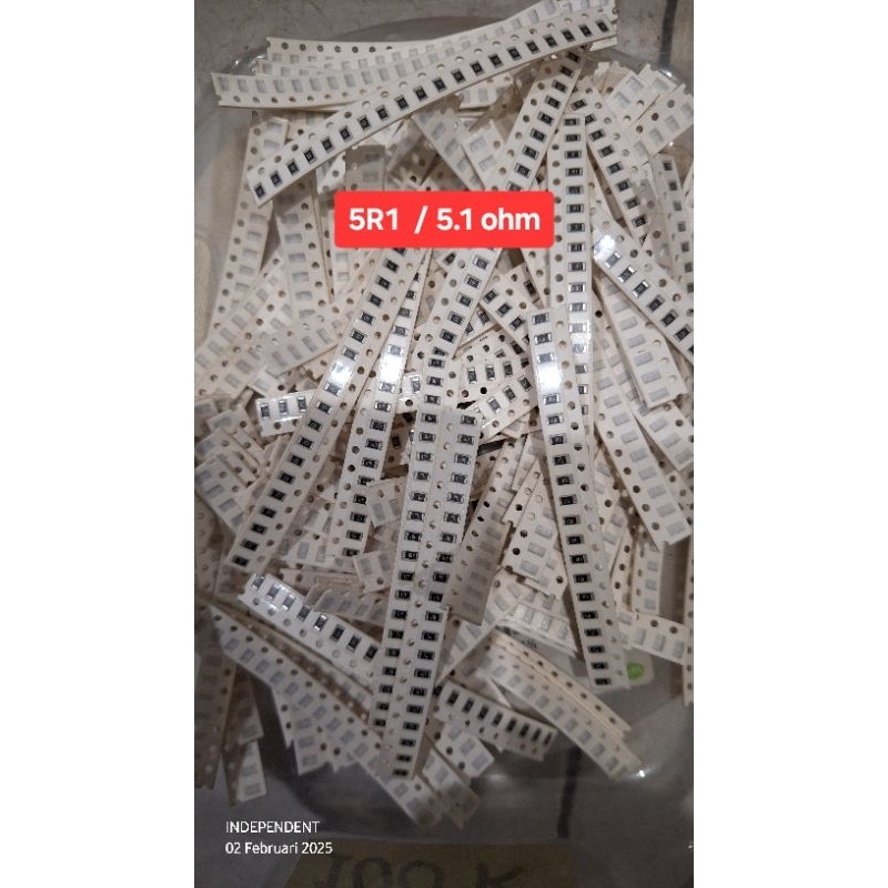 Resistor 5R1 5R10 / 5.1 ohm smd 1206 (20 pcs) | Shopee Philippines