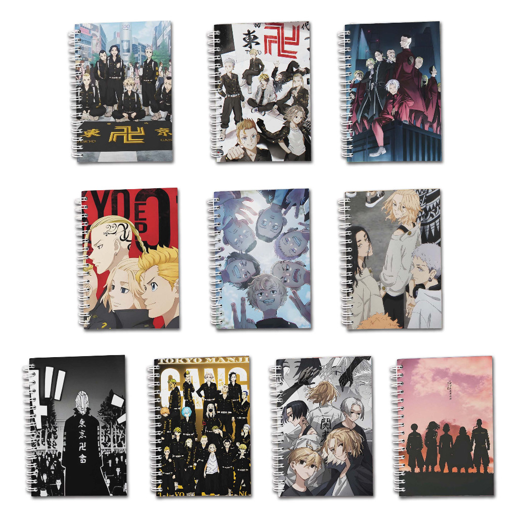 Spiral Large Note Book (10 cm X 14 cm) Tokyo Revengers Edition / Custom ...