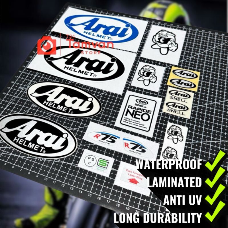 ARAI HELMET EMBLEM LOGO STICKER ARAI HELMET/ | Shopee Philippines