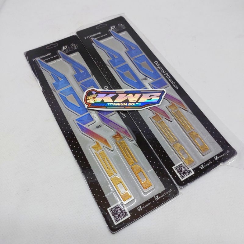 Original honda adv 150 titanium gr5 body logo Emblem, complete color ...