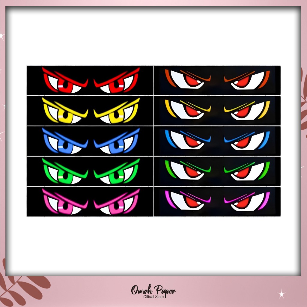 MATA 10 PCS MINIATURE BUS TRUCK EYE STICKERS VINYL MATERIAL I MINIATURE ...