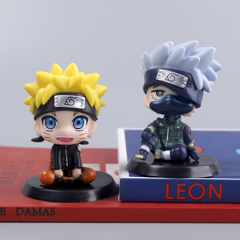 Mini Action Figure UZUMAKI NARUTO KAKASHI HATAKE SITTING Miniature ...