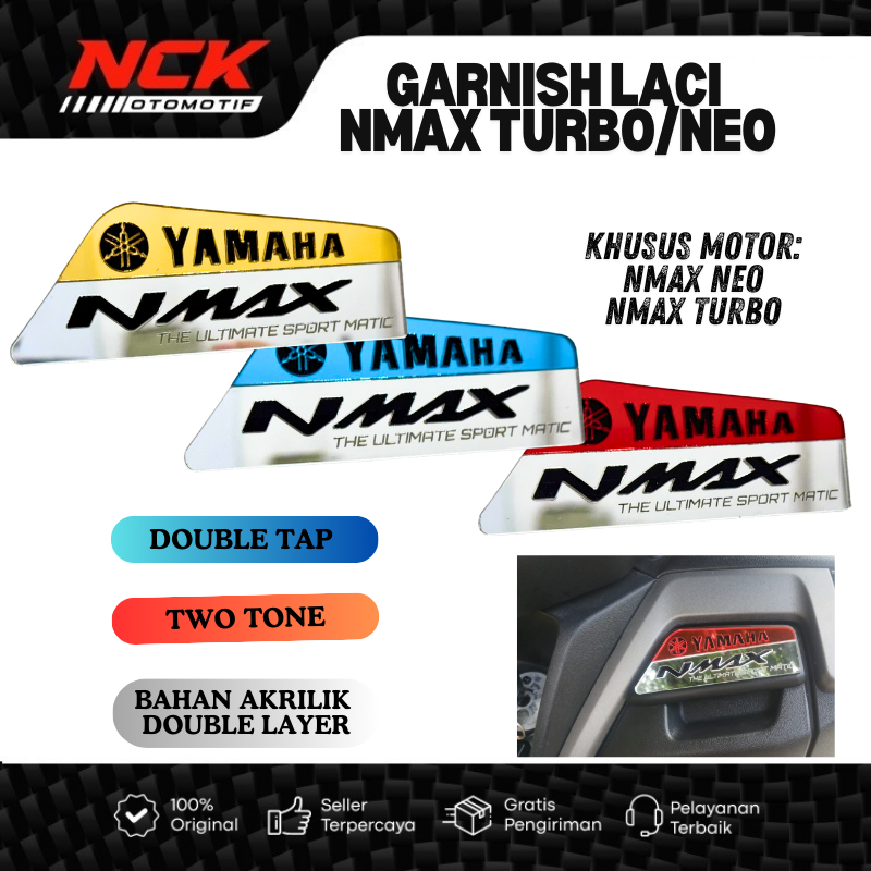 Yamaha NMAX TURBO DRAWER EMBLEM/NEO ACRYLIC GARNISH DOUBLE LAYER NMAX ...