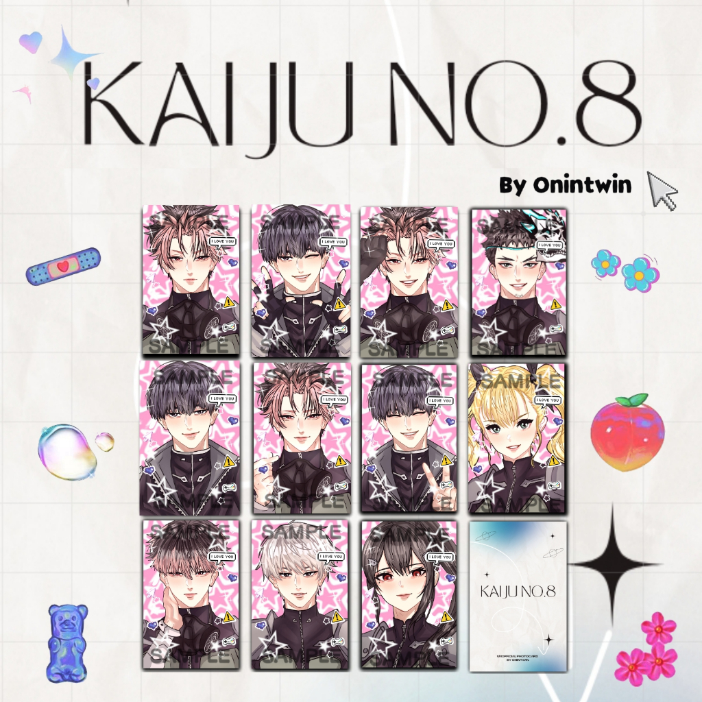 Photocard kaiju no.8 by onintwin / keychain kaiju number 8 / Anime ...