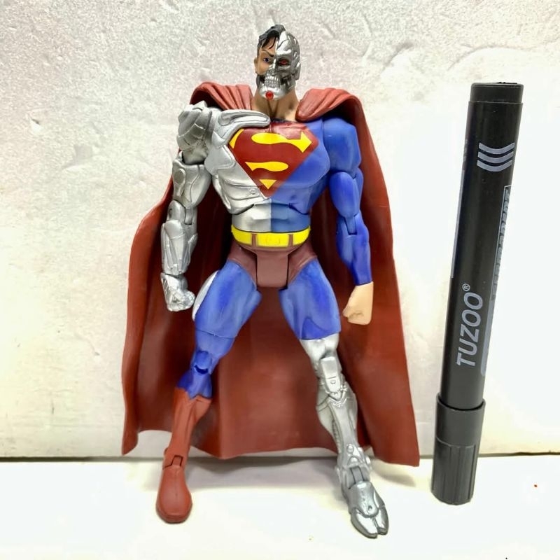 Superman cyborg super cyborg classic series action figure toy close ...