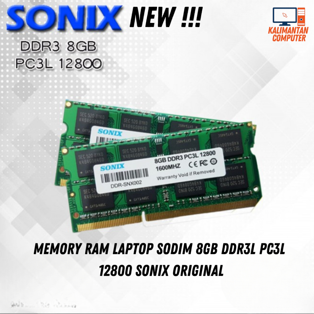Original SONIX 8GB DDR3L PC3L 12800 LAPTOP RAM MEMORY | Shopee Philippines