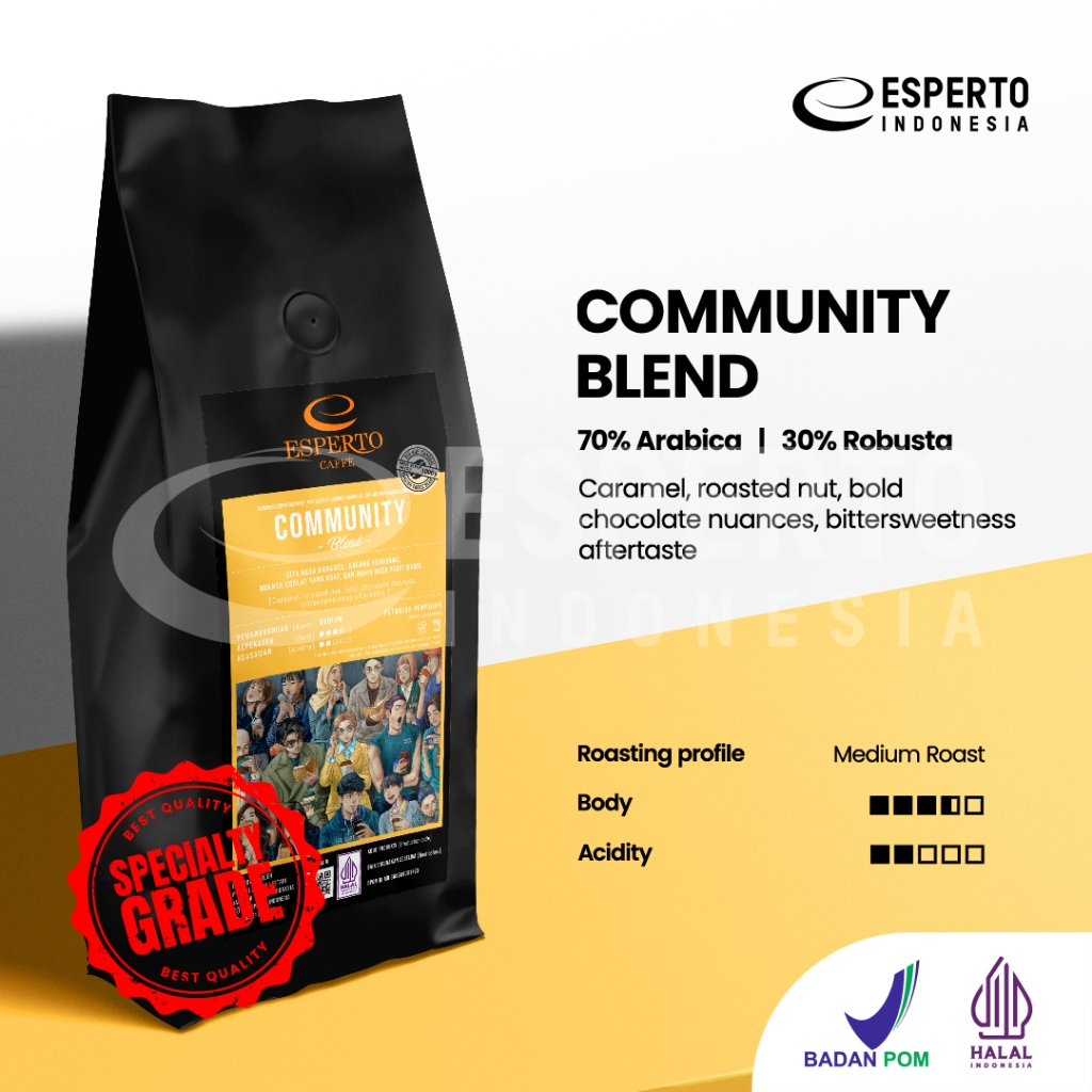 Esperto Caffe Specialty Grade Community Blend 1 kg - COFFEE BEANS ...