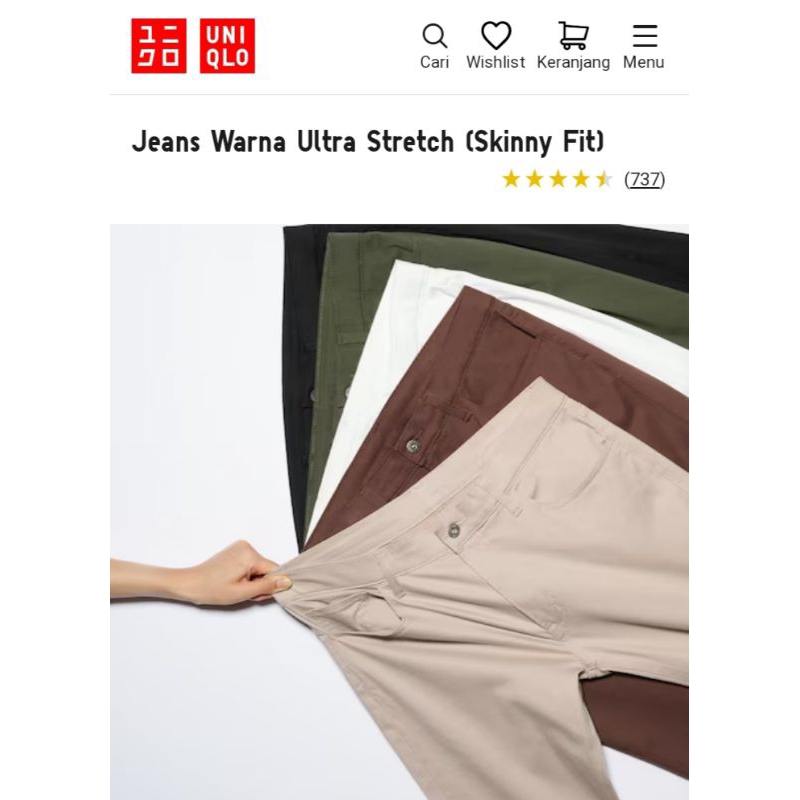 Uniqlo original cut label 5 pocket trousers | Shopee Philippines
