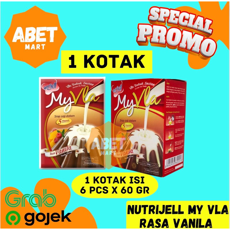MyVla NutriJell Vla Vanilla Flavor Instant Powder 1 Box contains 6 Pcs ...