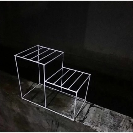New 2 TIER MINIMALIST RAM FLOWER POT STANDING / IRON POT RACK | Shopee ...