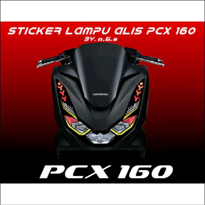 Honda new pcx 160 2021 To 2024 Front Eyebrow Light Sticker | Shopee ...