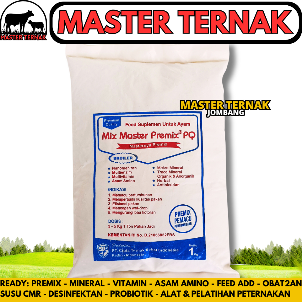 MIX MASTER PREMIX BROILER 1 KG - Broiler Chicken Premix Broiler Growth ...