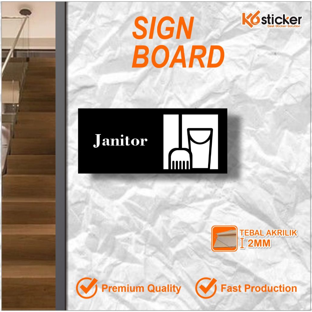 Cool JANITOR SIGN BOARD | Shopee Philippines