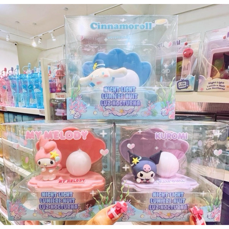 Miniso Ocean Treasures LED Night Light (Kuromi, Cinnamoroll, My Melody ...