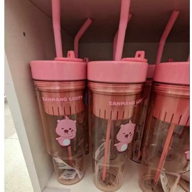 Ready Miniso Zanmang Loopy Tumbler Plastic Handle 1250ML | Shopee ...