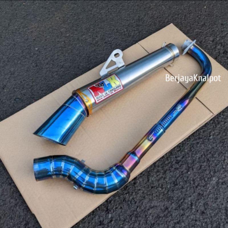 Open Pipe Exhaust NLK Highmount Big elbow Xrm125 Wave125 Xrm 115/110/100 Wave 115/110/100 Rs125 ...