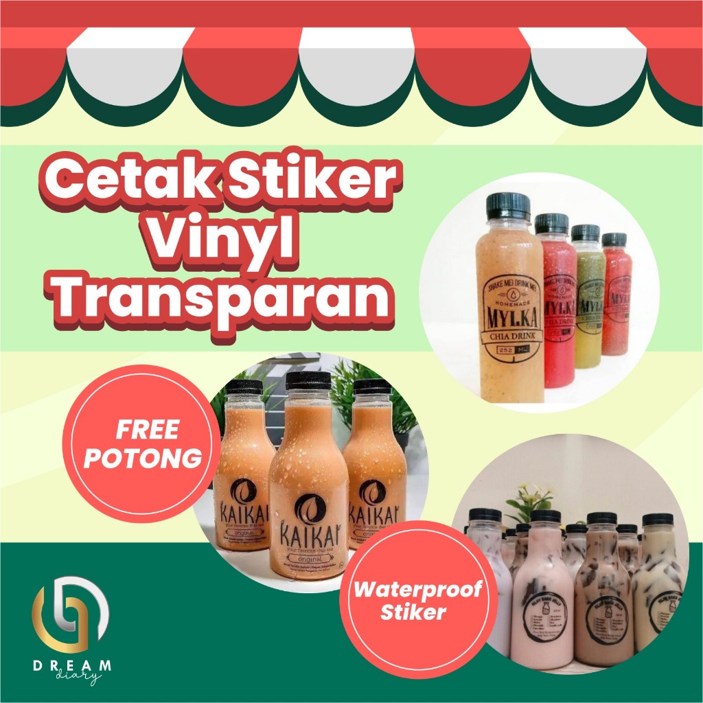 Food BEVERAGE LABEL STICKER - PACKAGING PRODUCT VINYL STICKER | Shopee ...