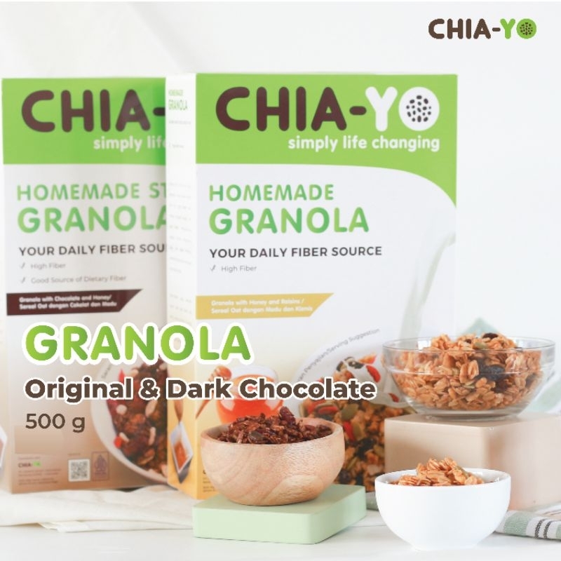 Chiayo Homemade Granola Original 500gr | Shopee Philippines
