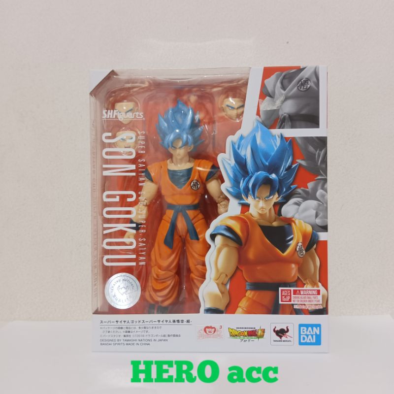Shf Figure Dragon Ball Son Goku SSGSS Super Saiyan Blue Original BANDAI | Shopee Philippines