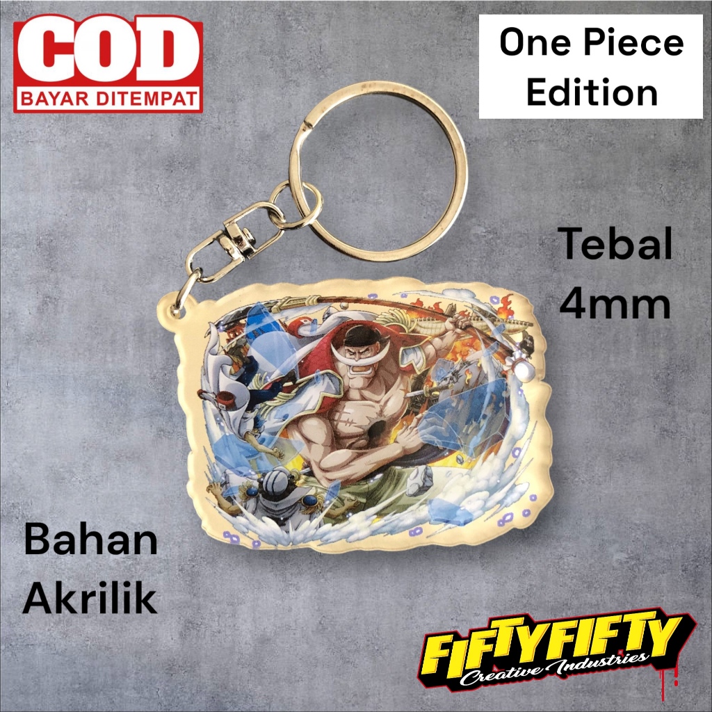 One Piece Character Keychain Character Ganci Shirohige Character ...