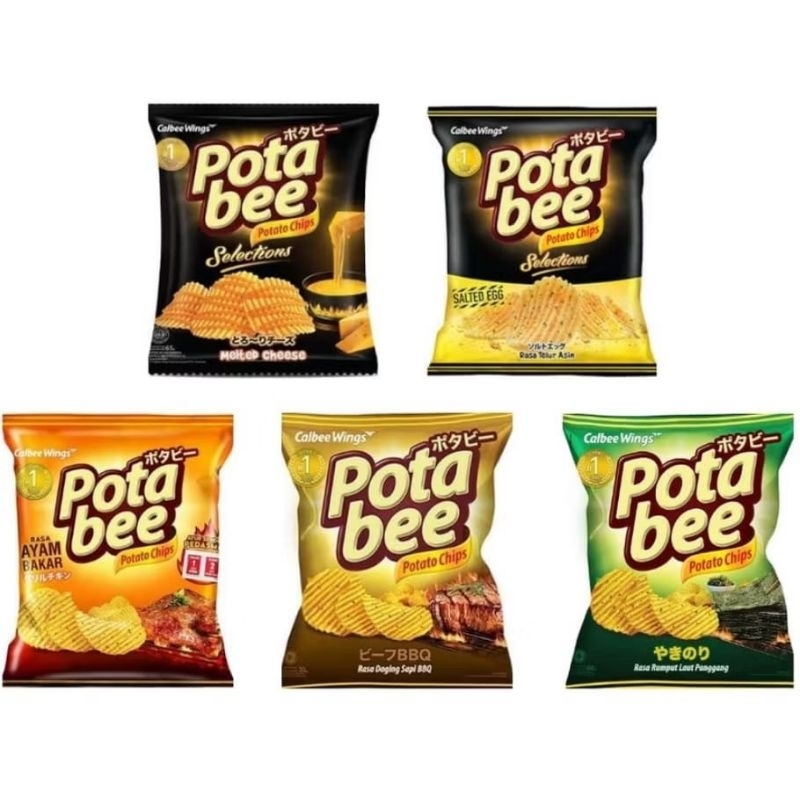 (RENCENG) Pota BEE Potato Chips Potato Snack 15gr Contains 10Pcs ...