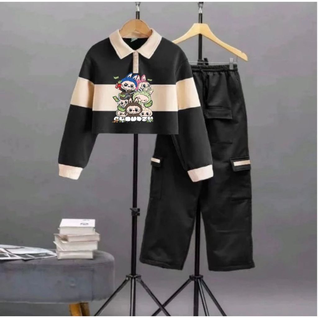 Labubu Girls Material crop top model Ages 1-12 Years | Shopee Philippines