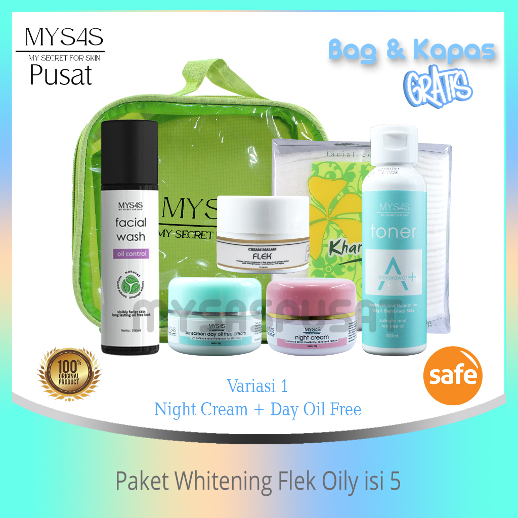 Mysas Skincare Whitening Oily Spots Package contains 5 | Shopee Philippines