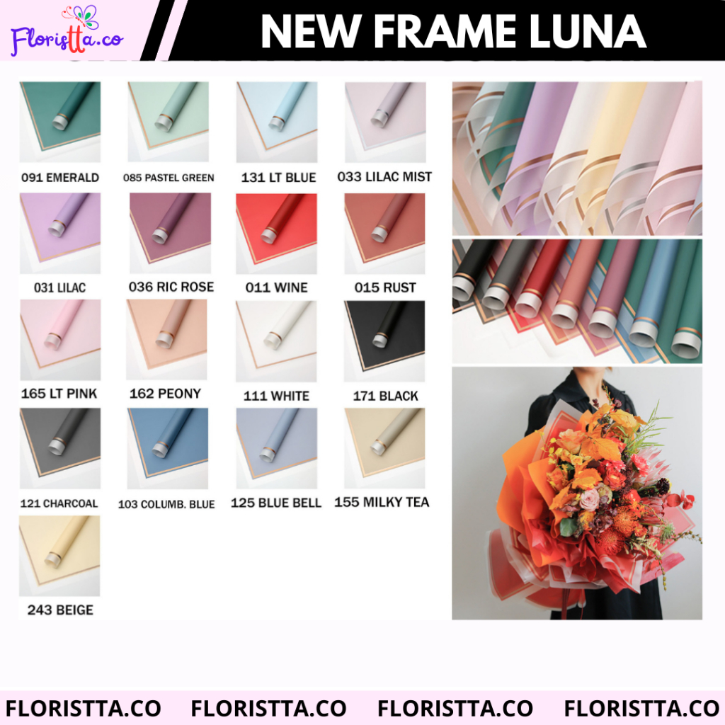 (Sheet) Cellophane new Frame Line Gold luna | Shopee Philippines