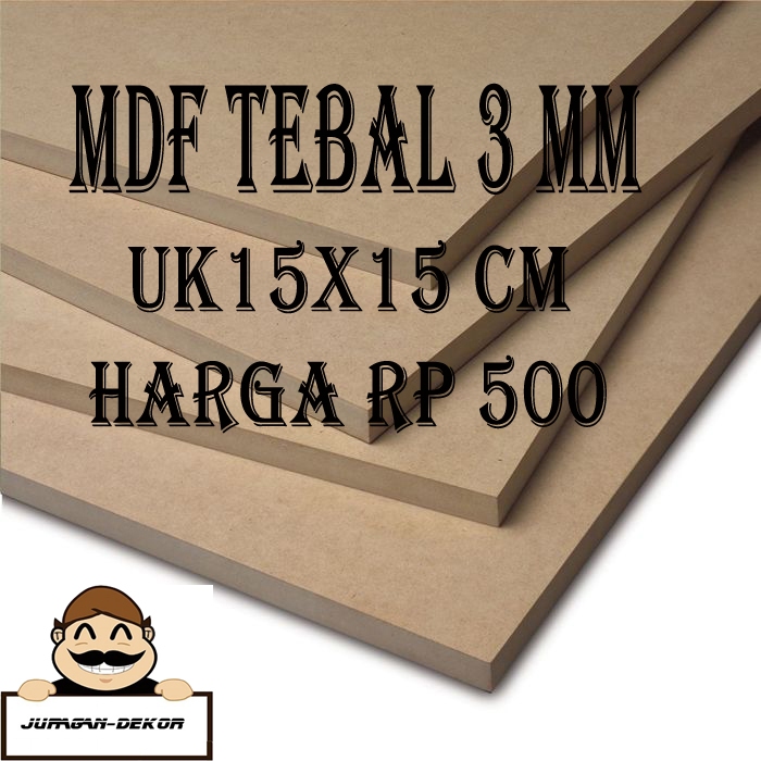 Mdf Board 3mm Thick Size 15x15 cm | Shopee Philippines