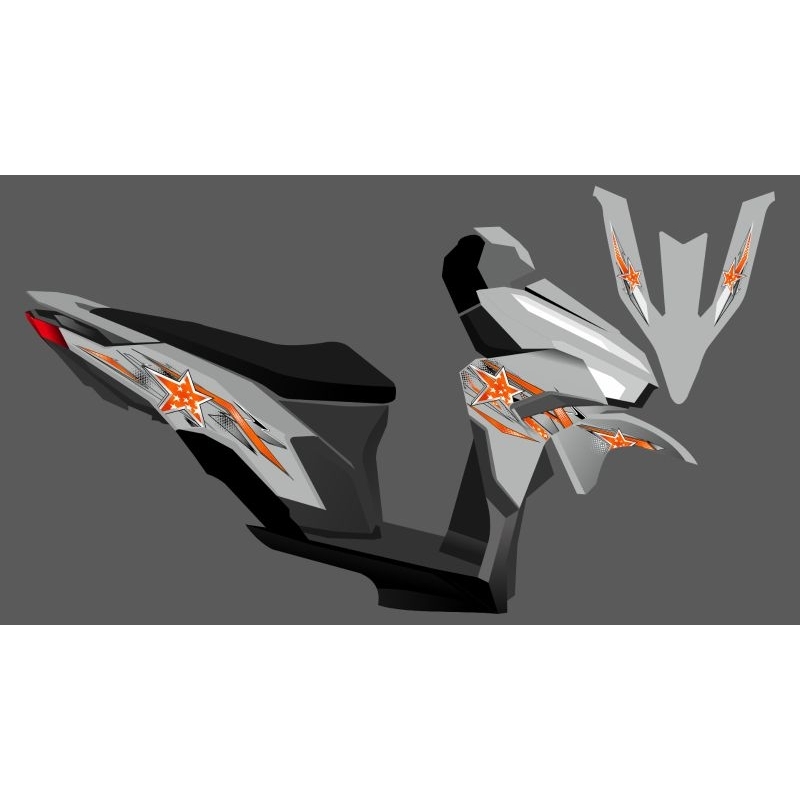 Transparent striping sticker for vario led new gen 2 2023-2024 125 star ...