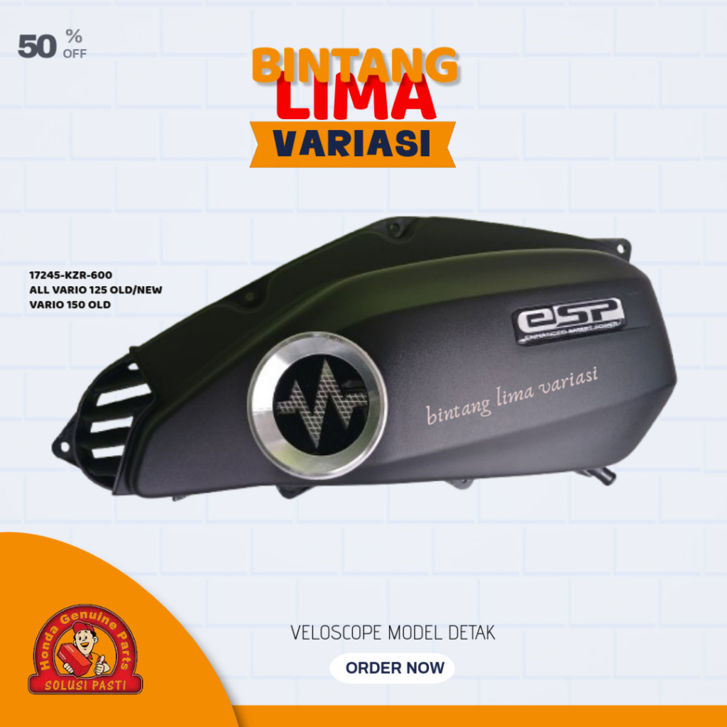 HITAM Veloscope Cover Filter Vario 125 OLD New /Vario 150 OLD Model ...