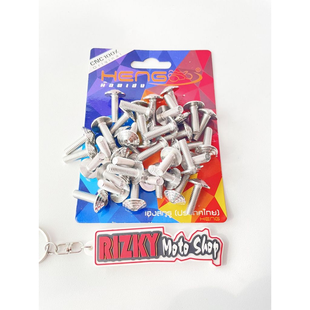 Stenlis BOLT M6 X 20 SPIRAL MODEL, DRAT 10 LENGTH 2 CM (1 BOLT) ORI ...