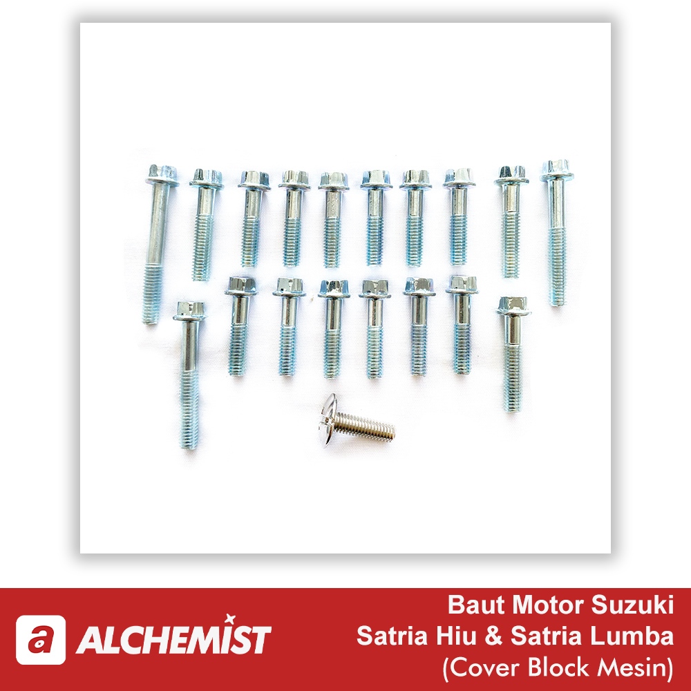 MESIN Satria Hiu Lumba Engine Block Bolts 1Set / Suzuki Satria Hiu ...