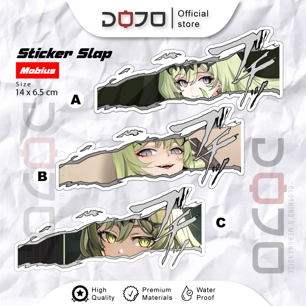 Vinyl Honkai Impact 3rd Mobius Sticker for motorbike car notebook ...