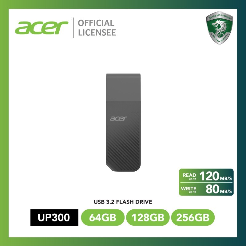 Acer UP300 USB FLASH DRIVE BLACK | Shopee Philippines