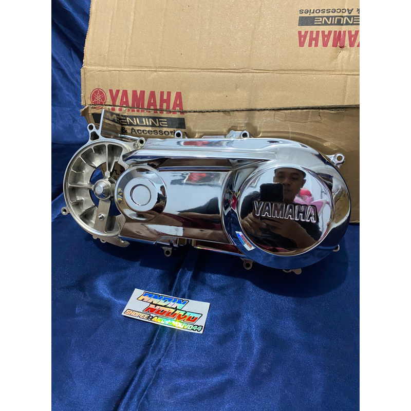 Cvt fazzio chrome tub/yamaha fazzio cvt tub original chrome/fazzio ...