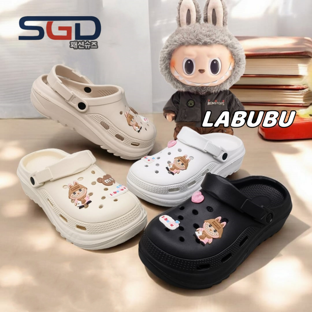 Sgd Soft Women's Sandals LABUBU Baim EVA Cute High Rubber Imported Fuji ...