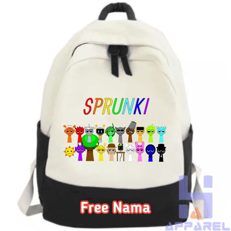 Incredibox SPRUNKI CHILDREN'S BACKPACK FREE NAME | Shopee Philippines