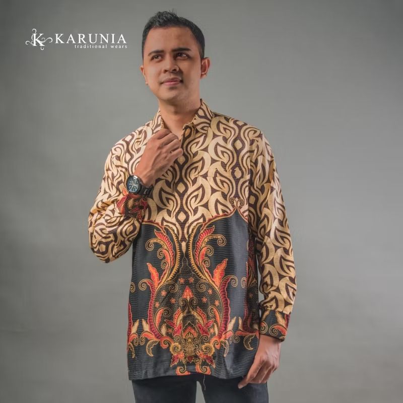Karunia Batik Pattern patern black (REGULAR) | Shopee Philippines