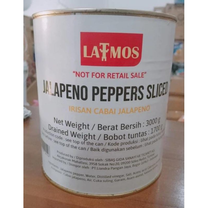 Latmos Jalapeno Slice / Jalapeno Slice 3kg / Jalapeno | Shopee Philippines