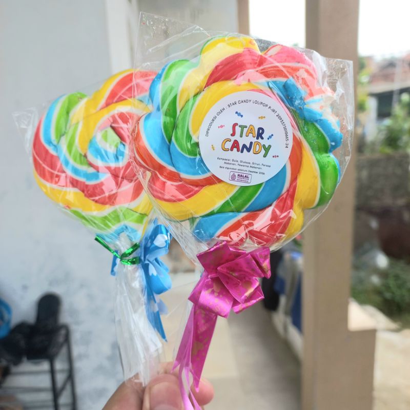 Jumbo Star Candy Large Lollipop Size 16cm | Shopee Philippines