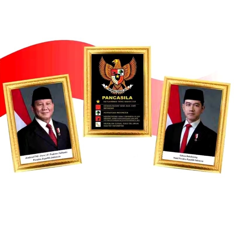 Latest photos of the president and vice president // Overall size 30x40 ...