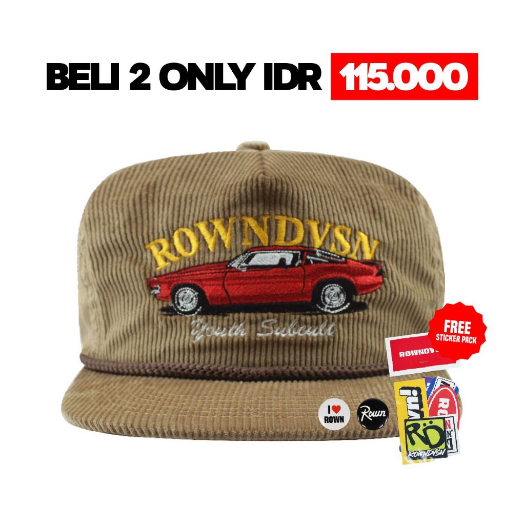 Rown Division Official Classic Cap - Rowndvsn Spring Brown Hat | Shopee ...