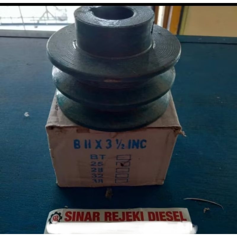 Pulley Pulli Pulley Cast Iron Pulley B2 3,5 Inch 3.5 Inch 3.5" Axle 25 ...