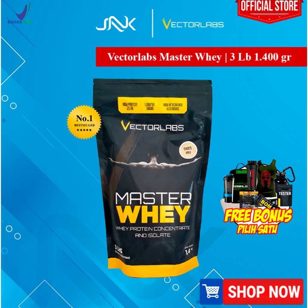 Vectorlabs Master Whey 3 Lb | Masterwhey Whey Protein Concentrate ...