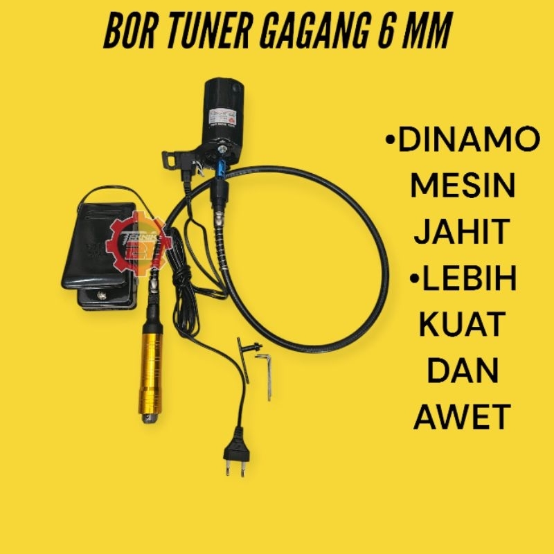 MESIN Mini TUNER DRILL SEWING MACHINE MINI CUNER DRILL 6 MM HANDLE ...