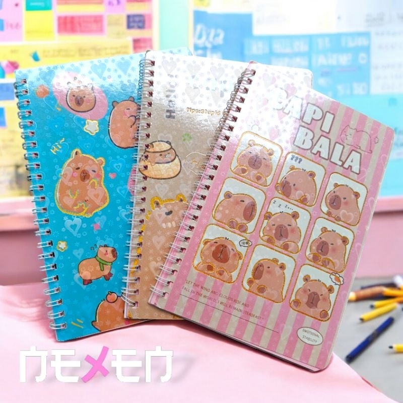 Capybara Notebook, Cute Capybara Motif Ring Notebook, Unique Notebook ...